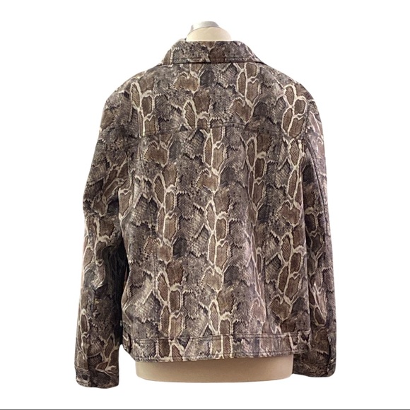 Kate And Mallory Jackets And Coats Kate Mallory Printed Faux Croco